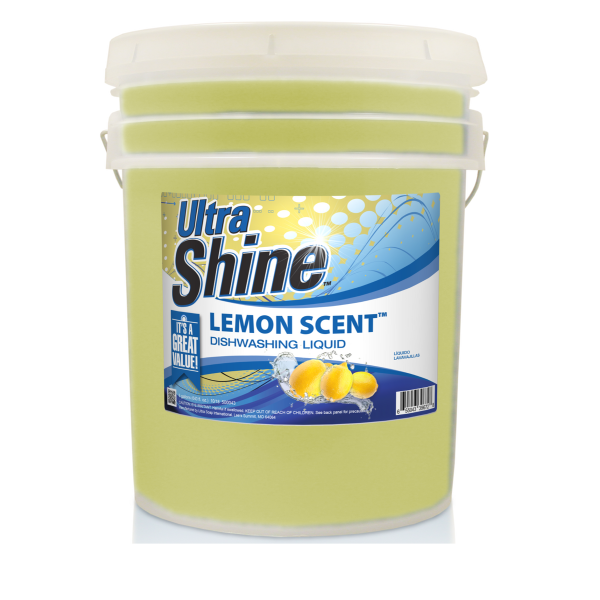 Ultra Shine™ 2X Platinum™ Dishwashing Liquid - Lemon Scent - 5 Gallons ...