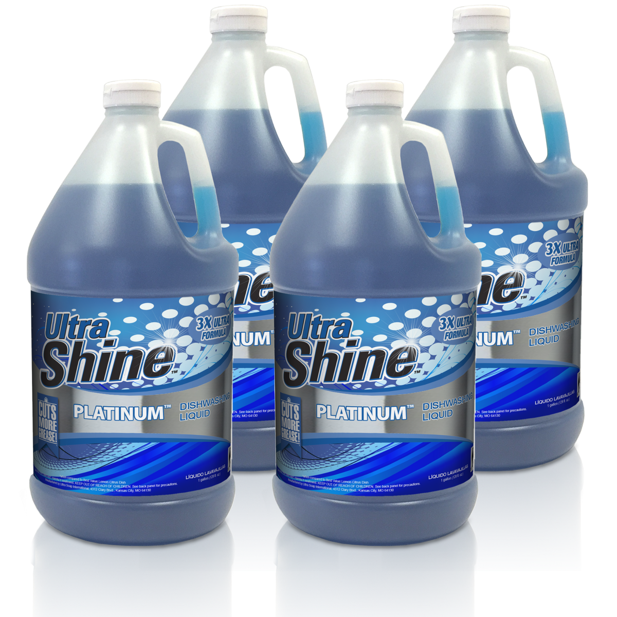Ultra Shine™ 3X Platinum™ Dishwashing Liquid - 1 Gallon (Case of 4 ...